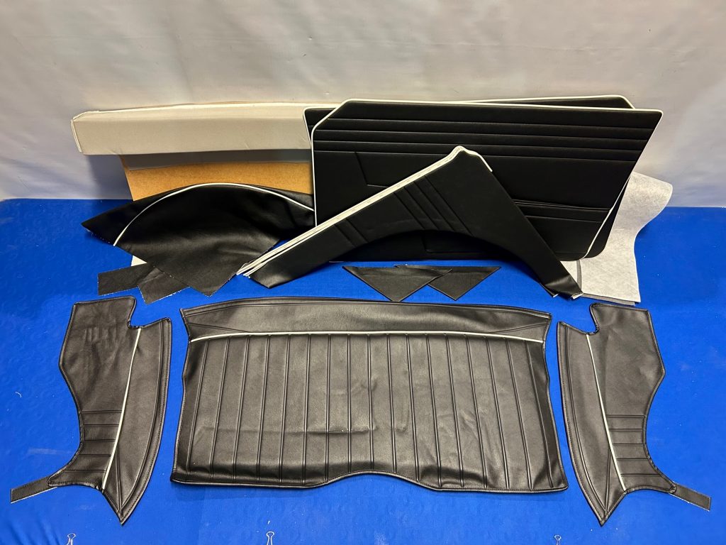 Interior Trim Kit TR4 Soft Top Black - TR Shop Ltd